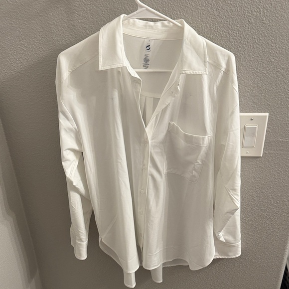 Lou & Grey | Tops | Lou Grey Classic White Blouse | Poshmark